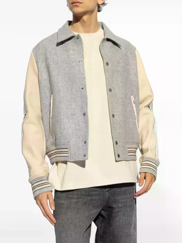 Amiri Contrasting-sleeve Bomber Jacket
