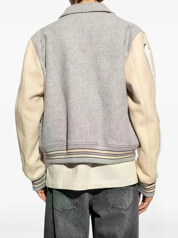 Amiri Contrasting-sleeve Bomber Jacket