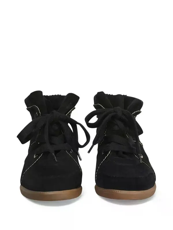 Isabel Marant Étoile Bobby Wedge Sneakers - Black