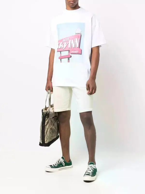 BLUE SKY INN Logo-embroidered Cotton Shorts