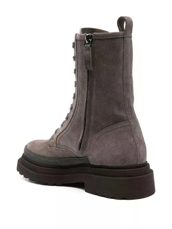 Brunello Cucinelli Monili-detail Suede Boots