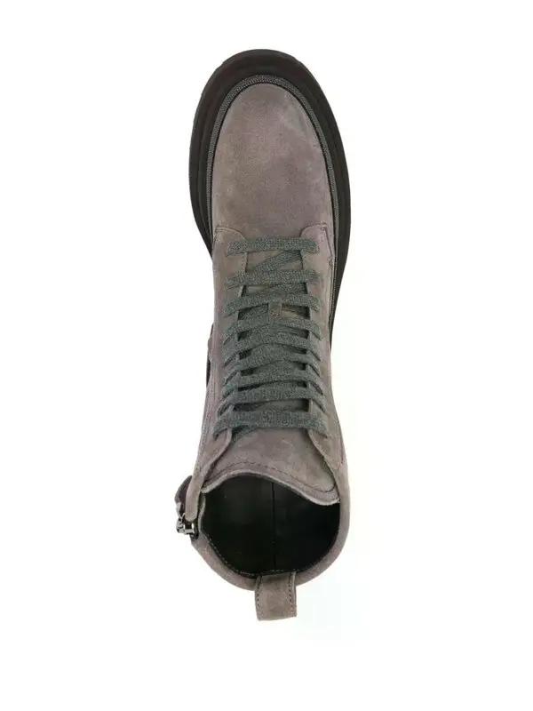Brunello Cucinelli Monili-detail Suede Boots