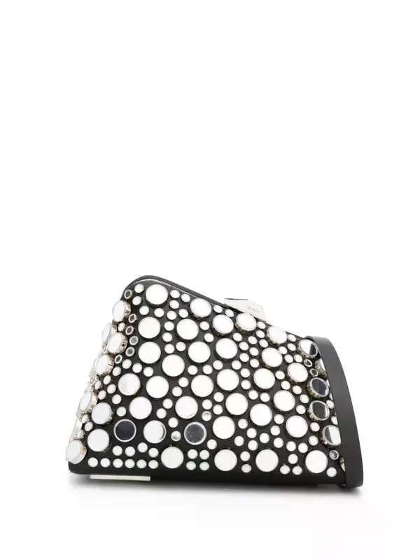 Attico Stud-embellished Leather Clutch