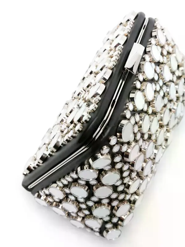 Attico Stud-embellished Leather Clutch