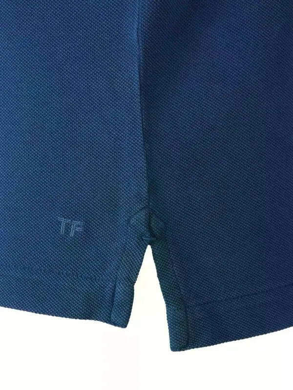 TOM FORD Short-sleeve Polo Shirt - Blue