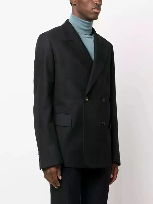 LANVIN Checked Double-breasted Blazer