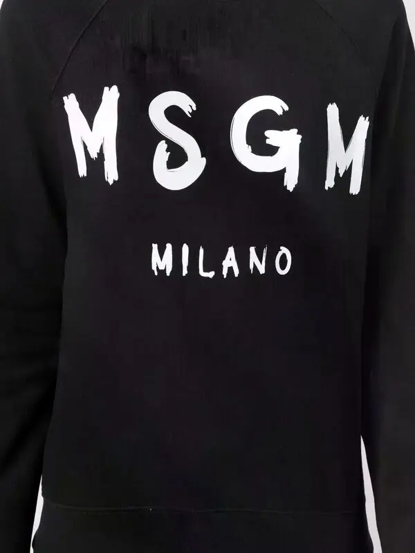 MSGM Logo-print Sweatshirt - Black