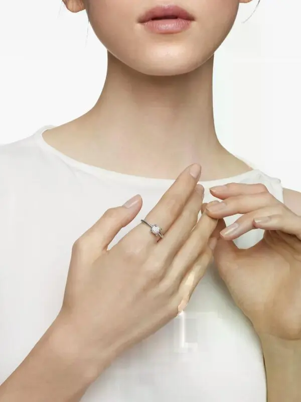 David Yurman Sterling Petite Chatelaine Diamond Ring
