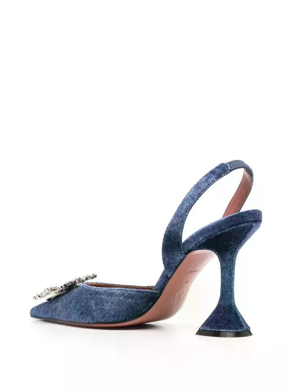 Amina Muaddi 95mm Begum Slingback Pumps