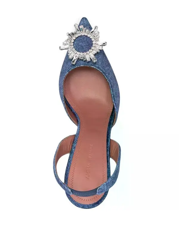 Amina Muaddi 95mm Begum Slingback Pumps