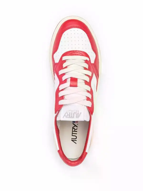 AUTRY Leather Perforated Sneakers - White
