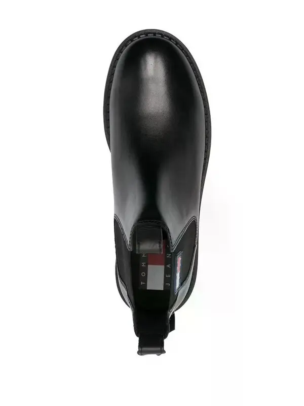 Tommy Hilfiger 40mm Logo-patch Leather Boots
