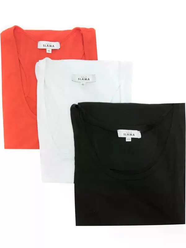 AMIR SLAMA Three-pack Tank Tops - Red