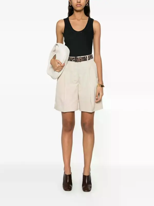 Brunello Cucinelli Ribbed Tank Top - Black