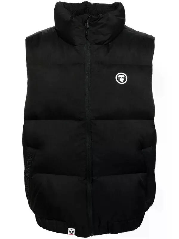 AAPE BY *A BATHING APE Logo-patch Down Vest