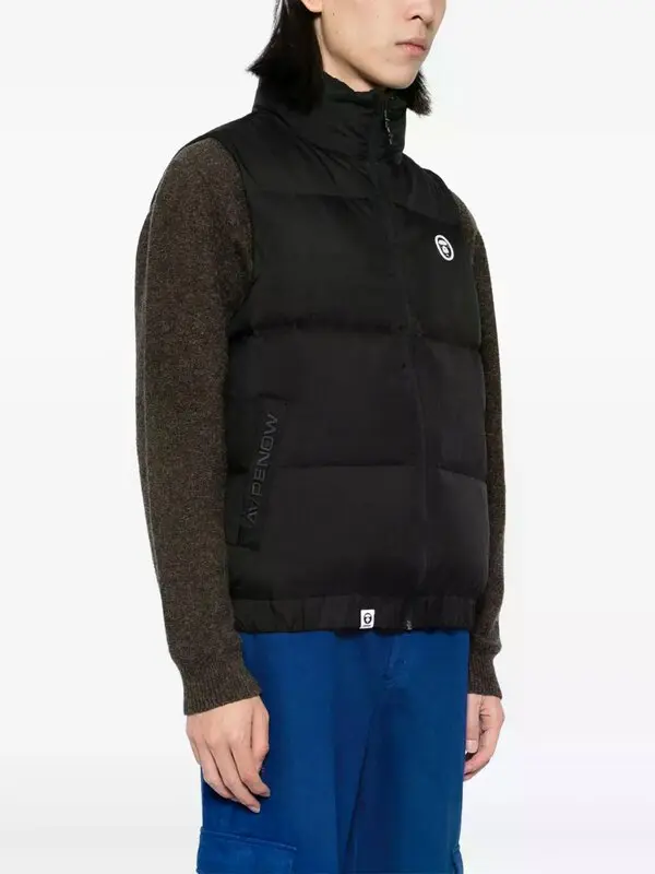 AAPE BY *A BATHING APE Logo-patch Down Vest