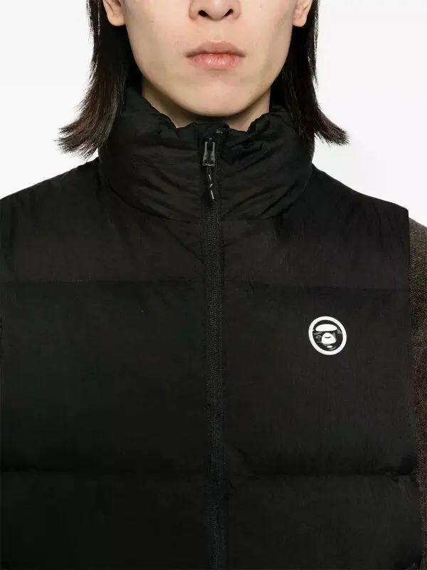 AAPE BY *A BATHING APE Logo-patch Down Vest