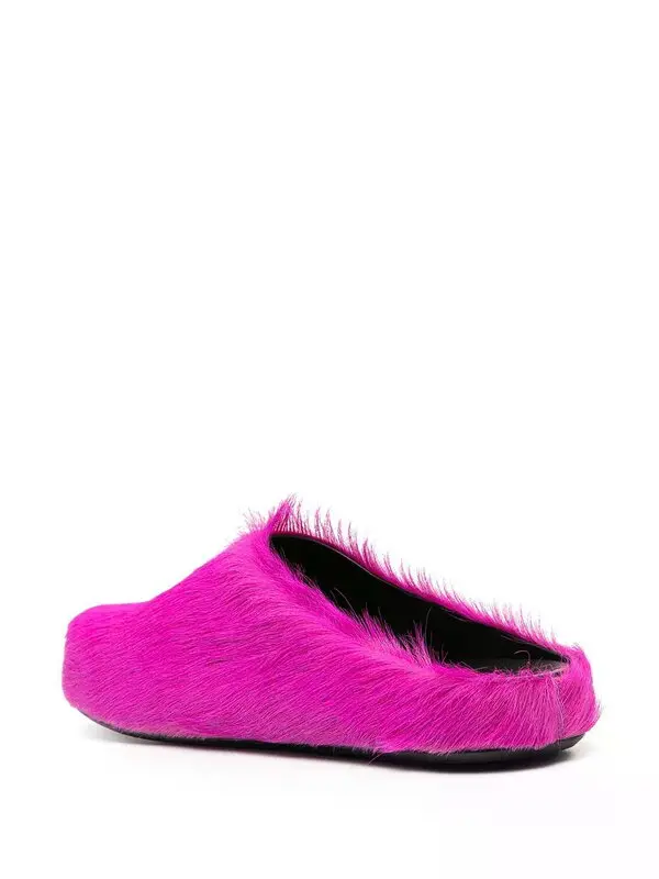 Marni Fussbet Calf-hair Mules - Pink