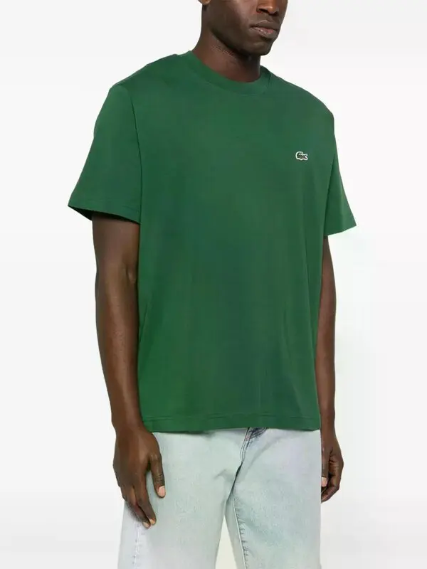 Lacoste Logo-patch Cotton T-shirt - Green