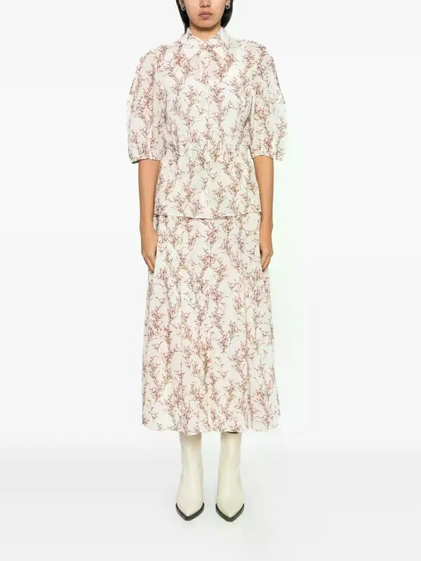Gabriela Hearst Dugald Flared Skirt