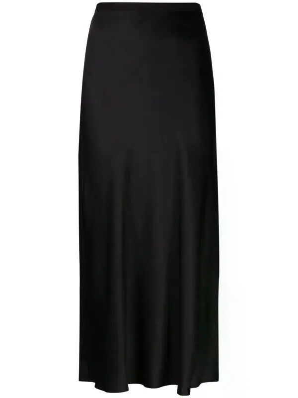ANINE BING Bar Fluted Silk Skirt