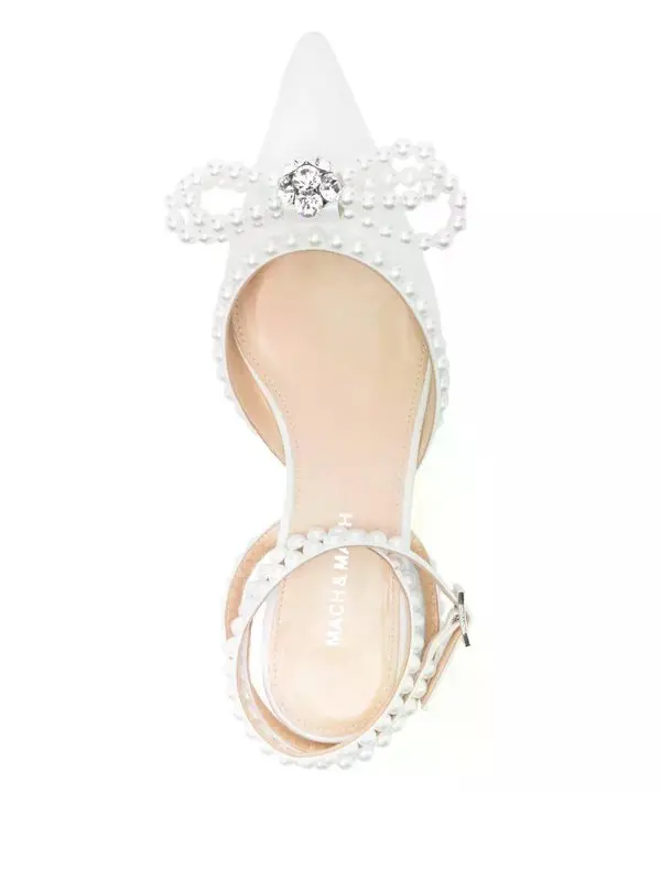 Mach & Mach Double-bow Satin Ballerinas