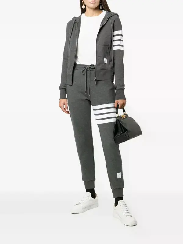 Thom Browne 4-bar Stripe Zip-fastening Hoodie