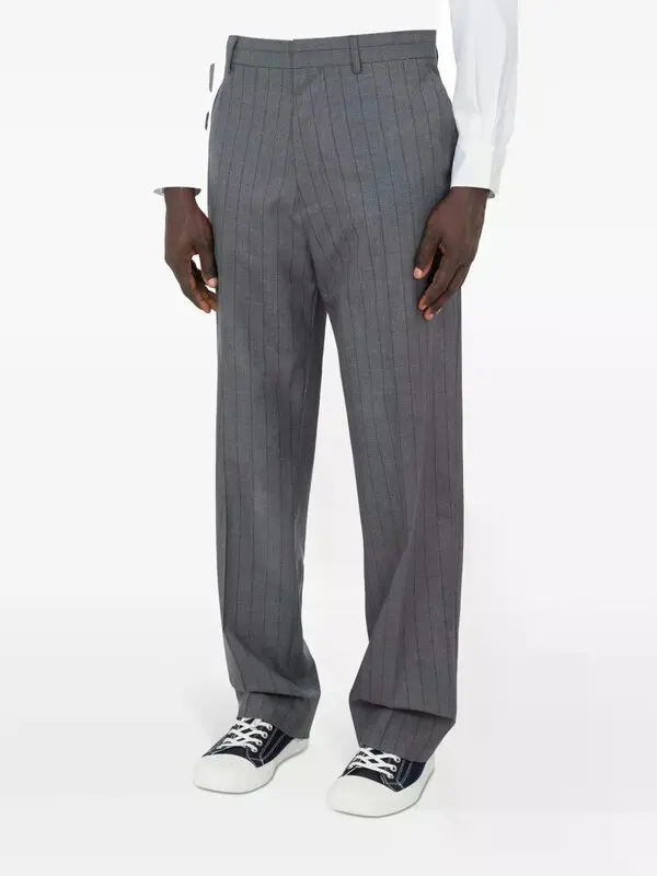 Moschino Pinstripe Virgin Wool Trousers
