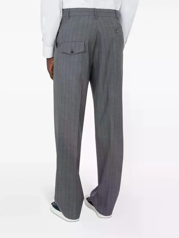 Moschino Pinstripe Virgin Wool Trousers