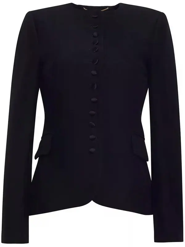 Adam Lippes Marin Fitted Jacket - Black