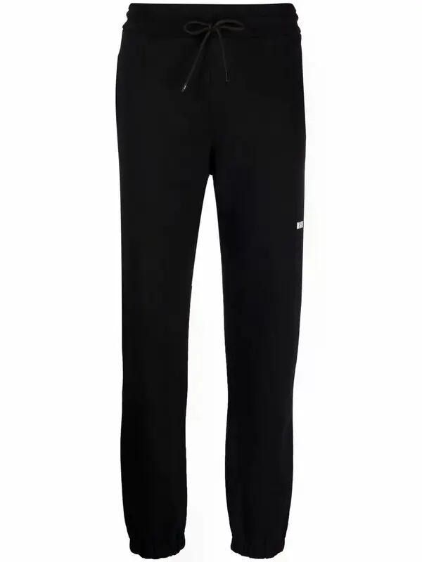 MSGM Cotton Logo Detail Jersey Sweatpants
