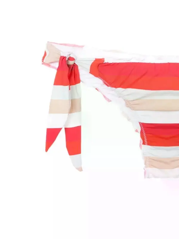 AMIR SLAMA Striped Detachable-straps Bikini Set
