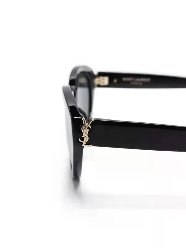 Saint Laurent Oval-frame Sunglasses - Black