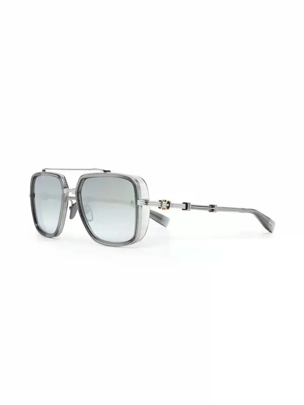 Balmain Officier Square-frame Sunglasses