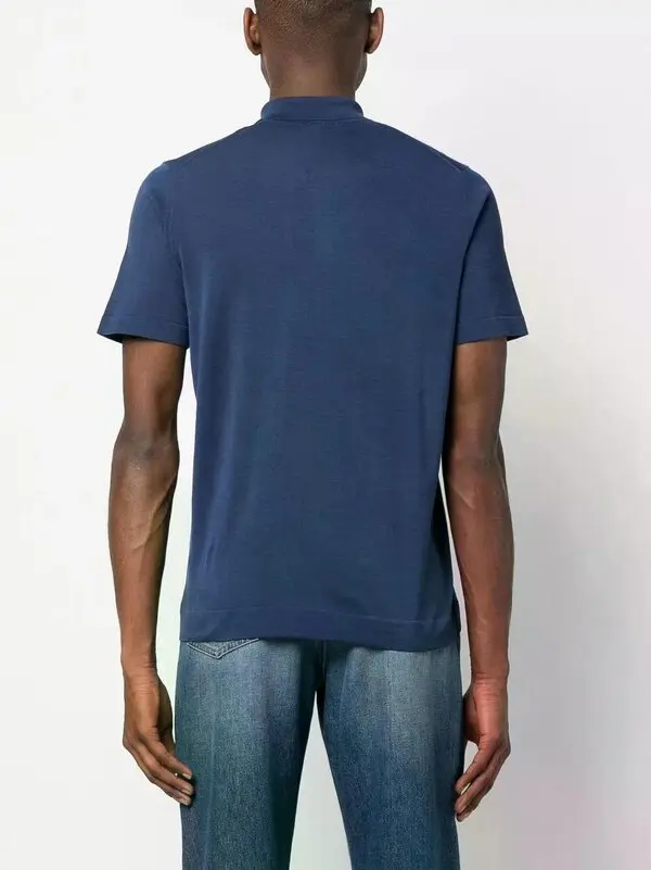 DRUMOHR Frosted Polo Shirt - Blue