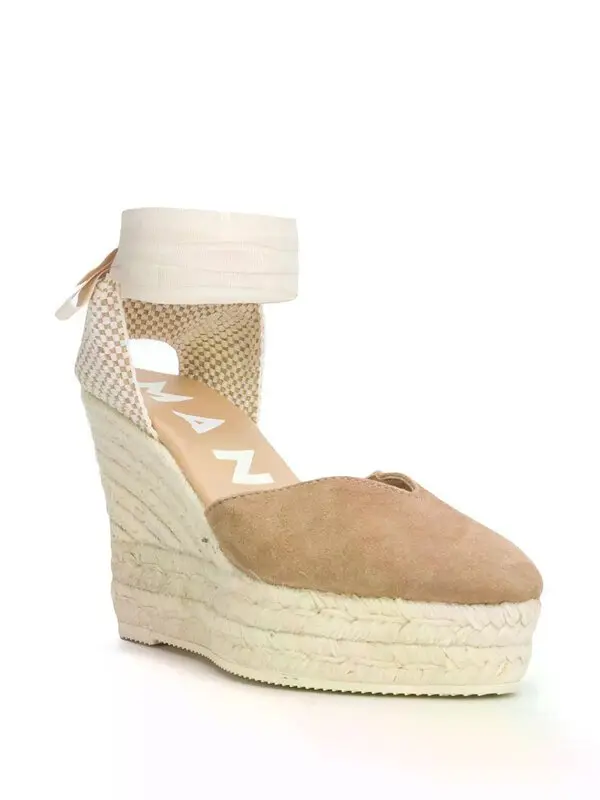 Manebí Hamptons Wedge Espadrilles - Neutrals