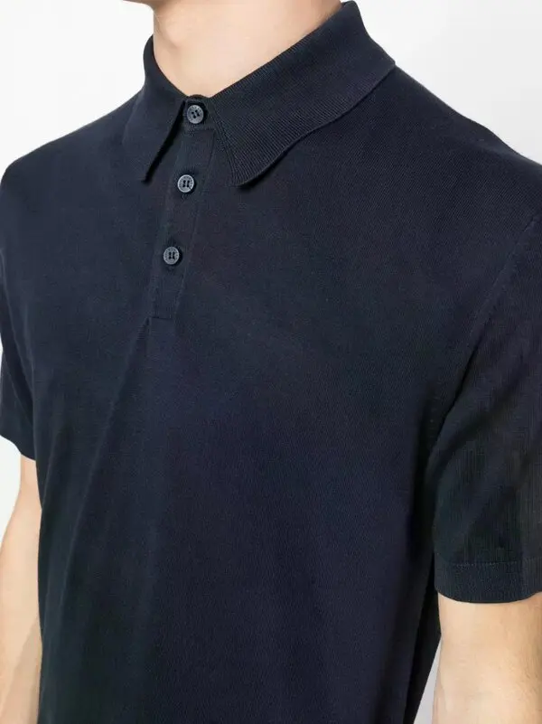 Paul & Shark Logo-patch Cotton Polo Shirt - Blue