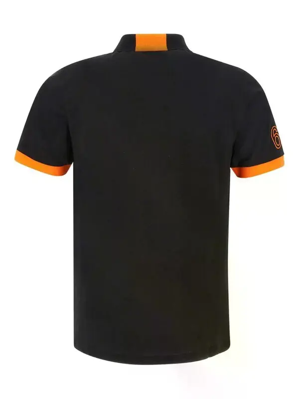 SUN 68 Jersey Polo Shirt - Black