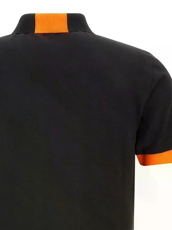 SUN 68 Jersey Polo Shirt - Black