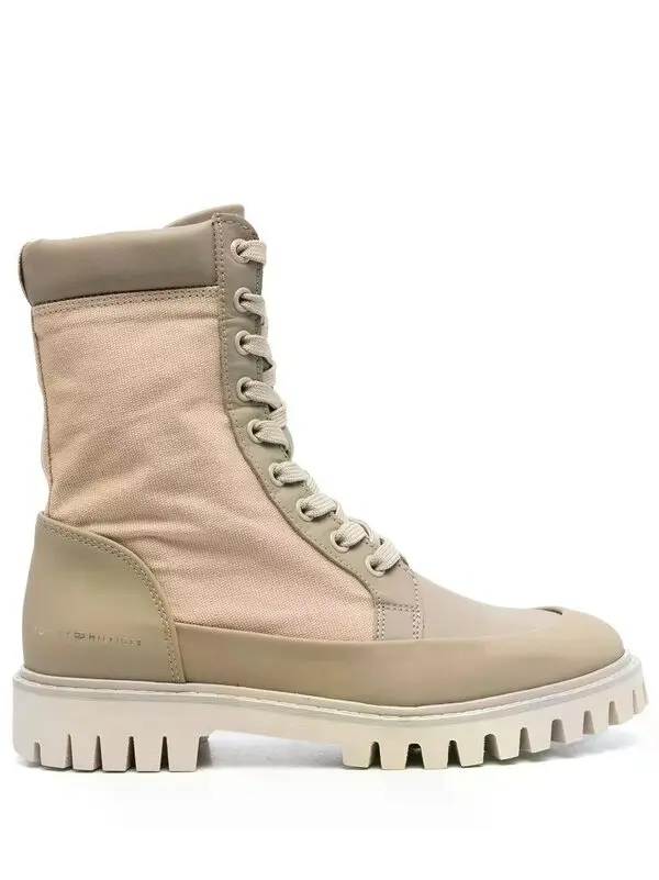 Tommy Hilfiger Logo-stamp Lace-up Boots