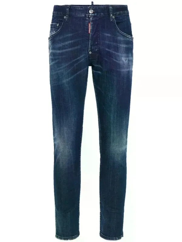 Dsquared2 Slim Stretch-cotton Jeans - Blue