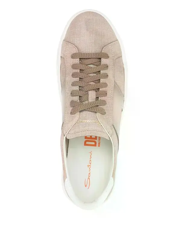 Santoni Panelled Sneakers