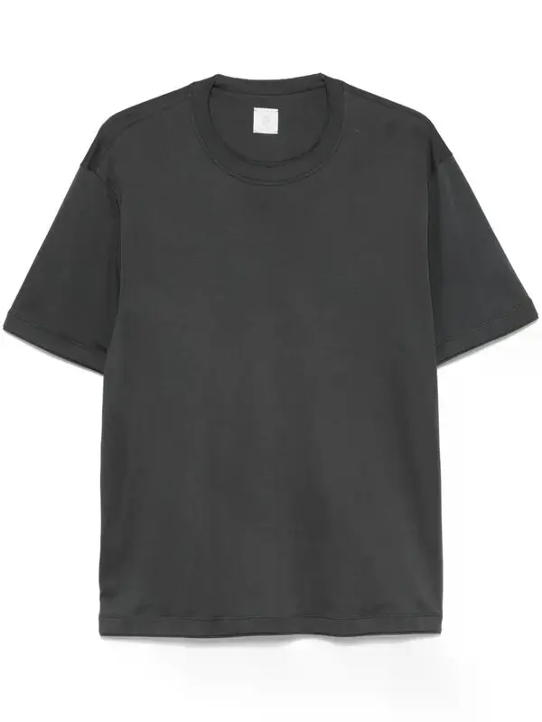 Eleventy Layered-detail T-shirt - Black