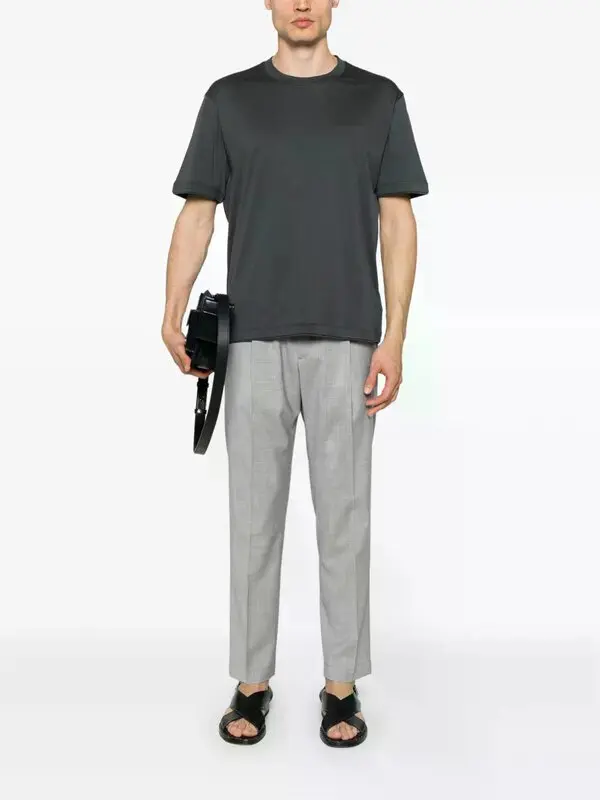 Eleventy Layered-detail T-shirt - Black
