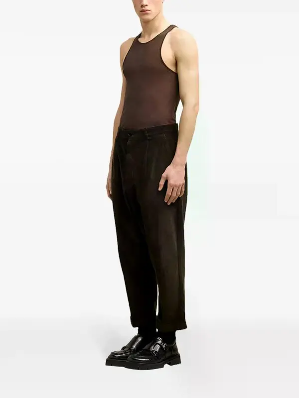 AMI Paris Tapered-leg Corduroy Trousers