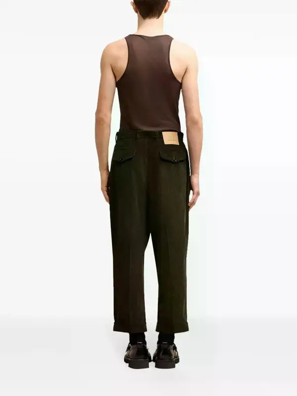 AMI Paris Tapered-leg Corduroy Trousers