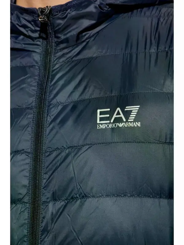 EA7 Logo-print Padded Jacket