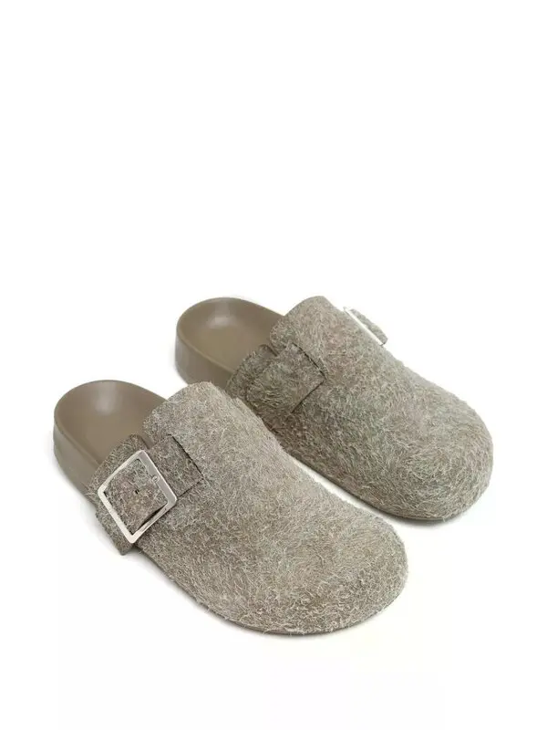 Loewe Ease Buckle Mules - Neutrals