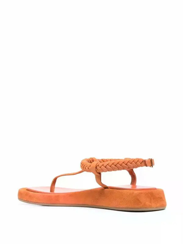GIABORGHINI Rosie Flat Sandals - Orange