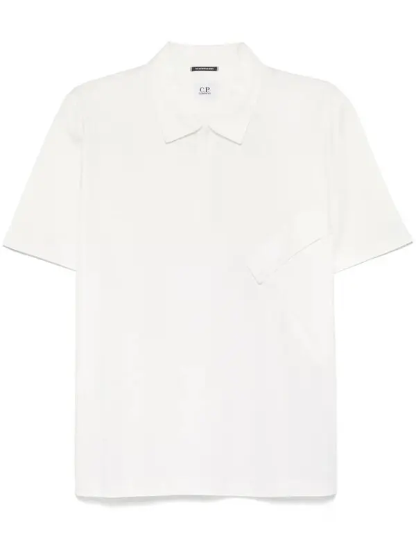 C.P. COMPANY Logo-appliqué Polo Shirt